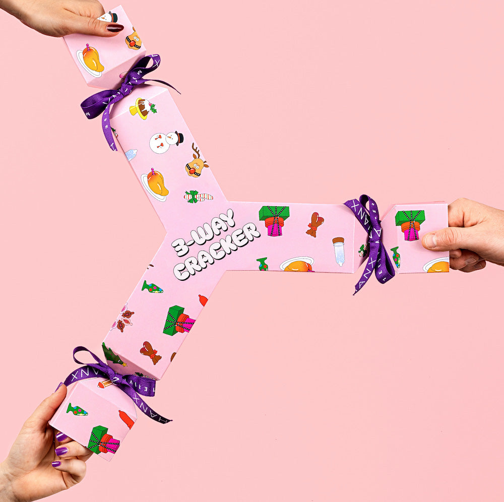 HANX | Fun, Cheeky 3 Way Christmas Cracker For Polyamorous Partners